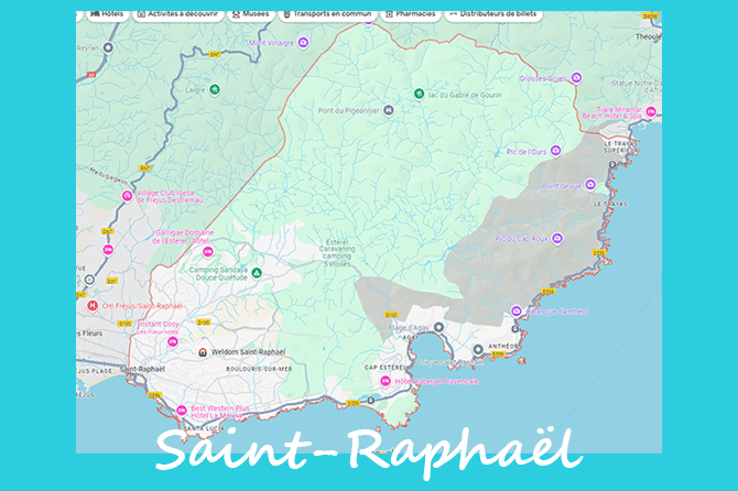 Carte-saint-Raphaël | Provence 7